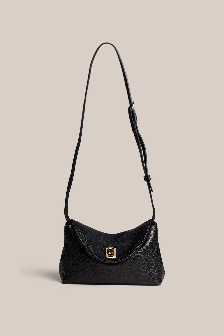 Sloane Mini Black Leather Crossbody Clutch – VESTIRSI ITALY LLC